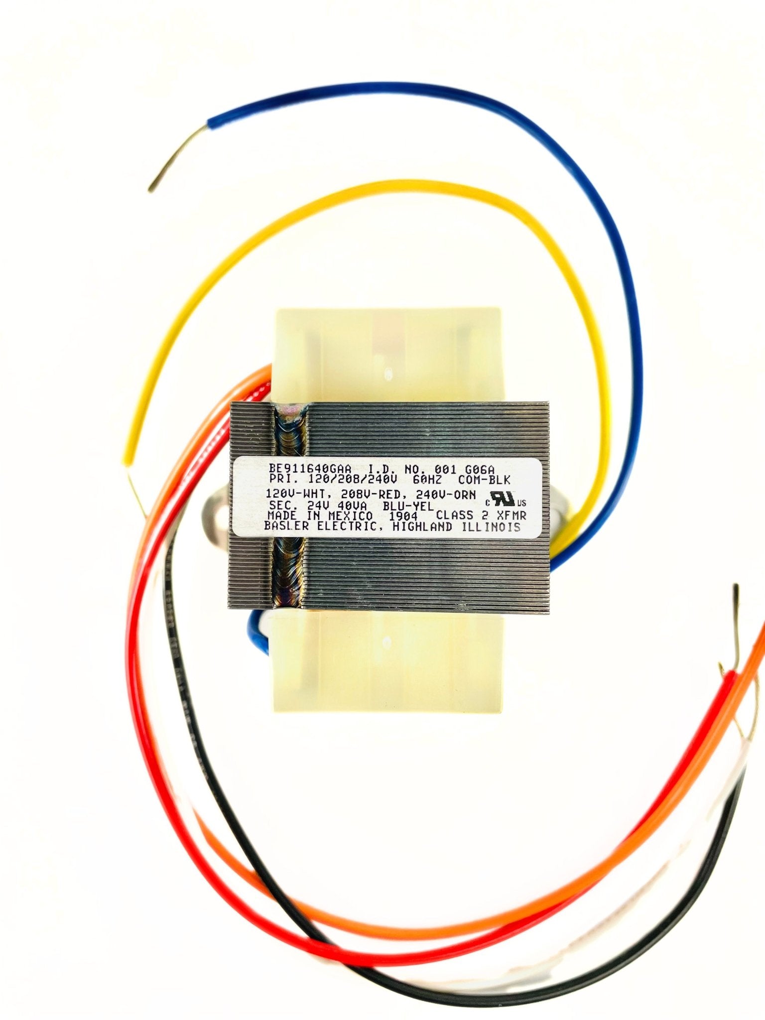Basler Electric 120/208/240V Class 2 Transformer BE911640GAA