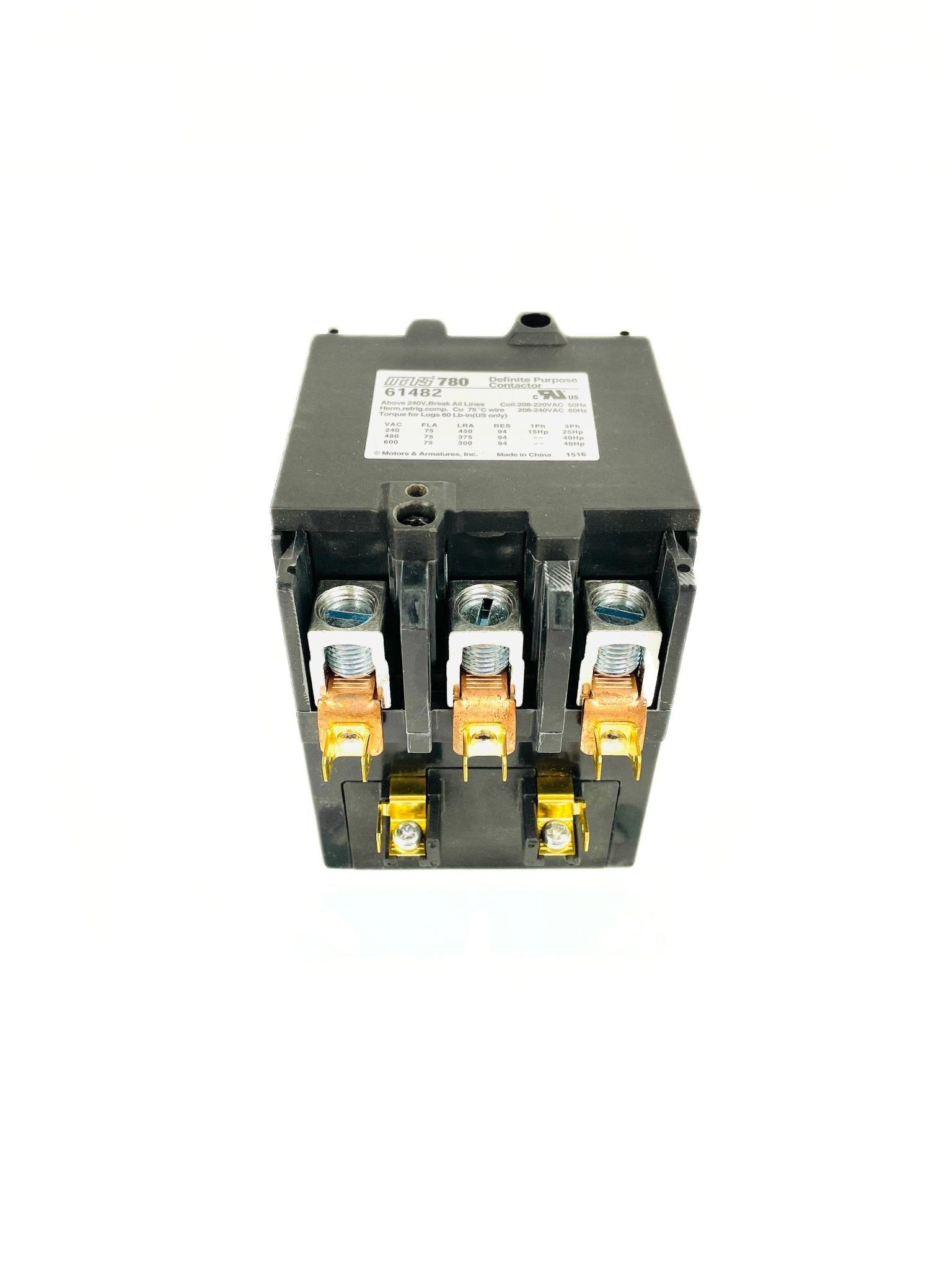 Mars 3 Pole 75 Amp 208-240V Contactor 61482 – Commercial Climate Supply