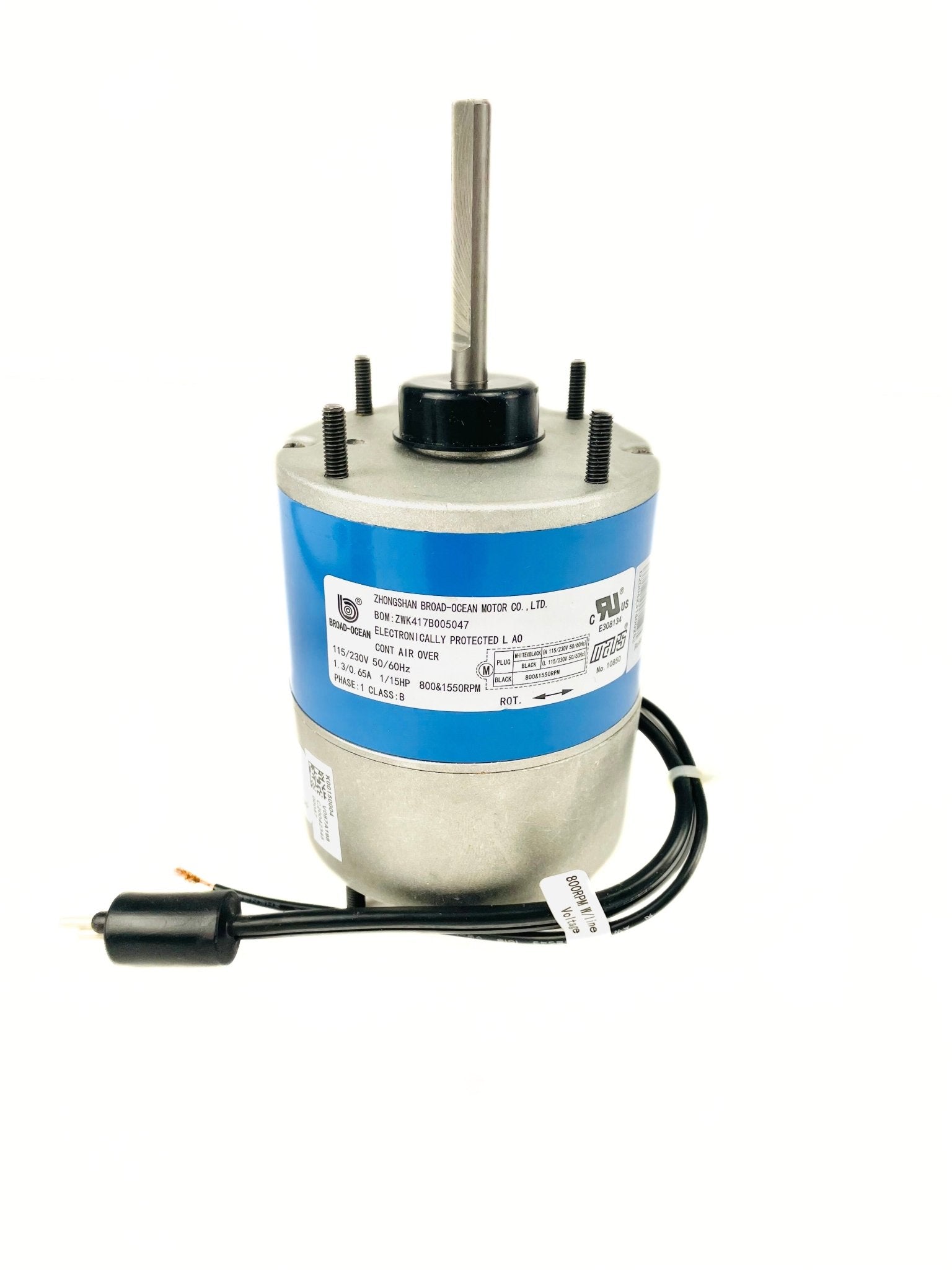 Mars Azure 115/230V 1550 RPM Evaporator Fan Motor 10850